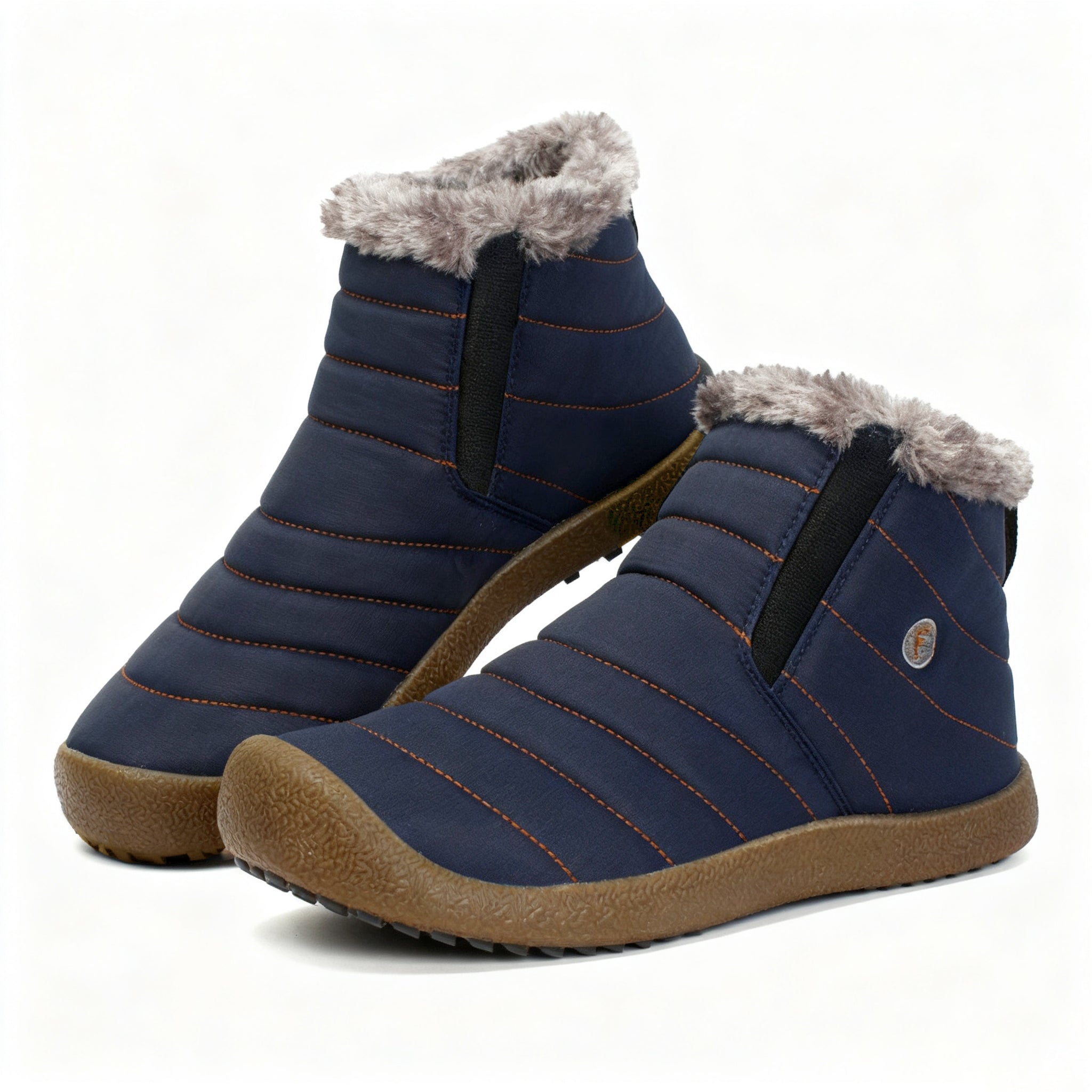 Men's Winter Snow Shoes Slip On Ankle Boots Non Slip Waterproof Plush ...