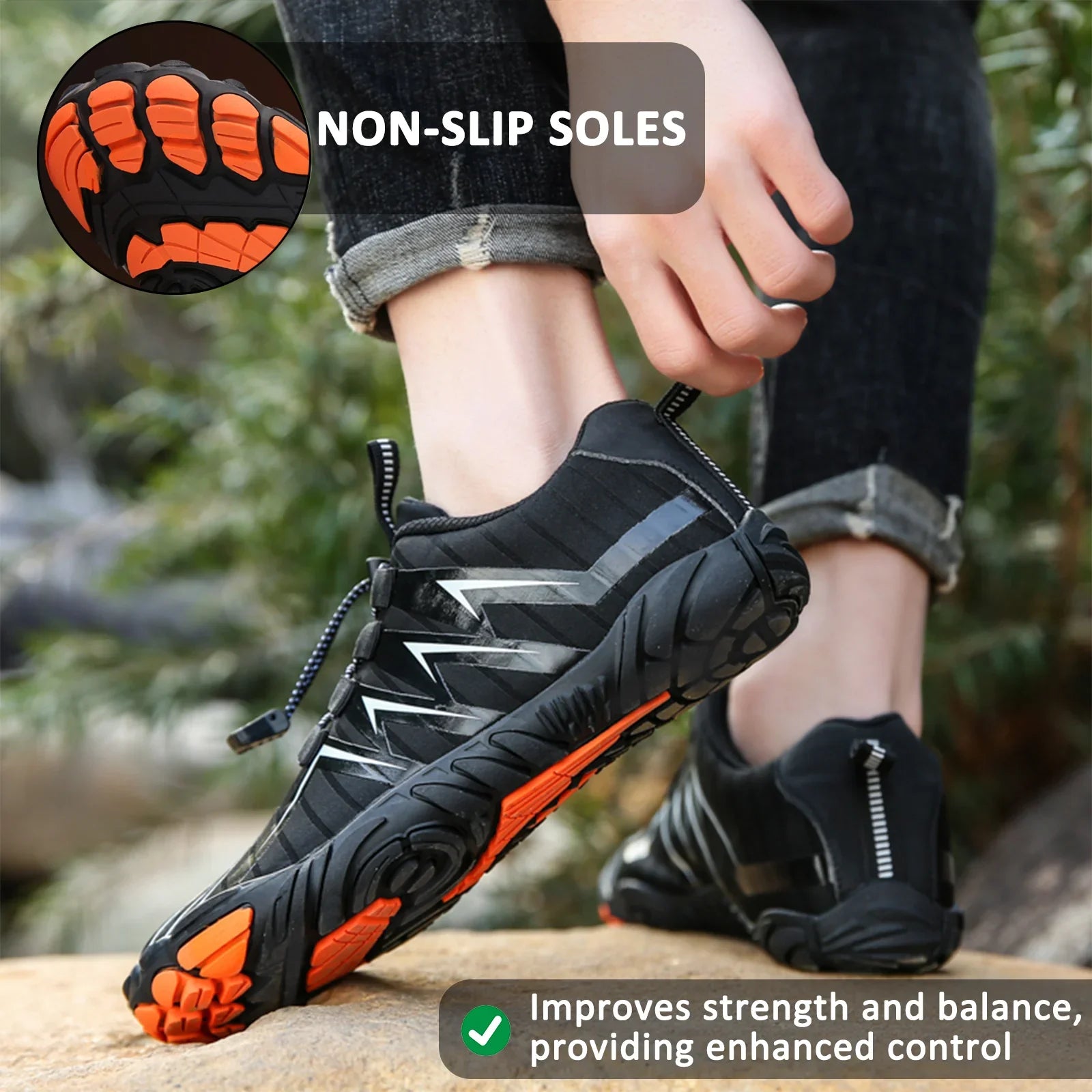 Outdoor Breathable Hiking Water Shoes Healthy Comfort Barefoot Shoes ...