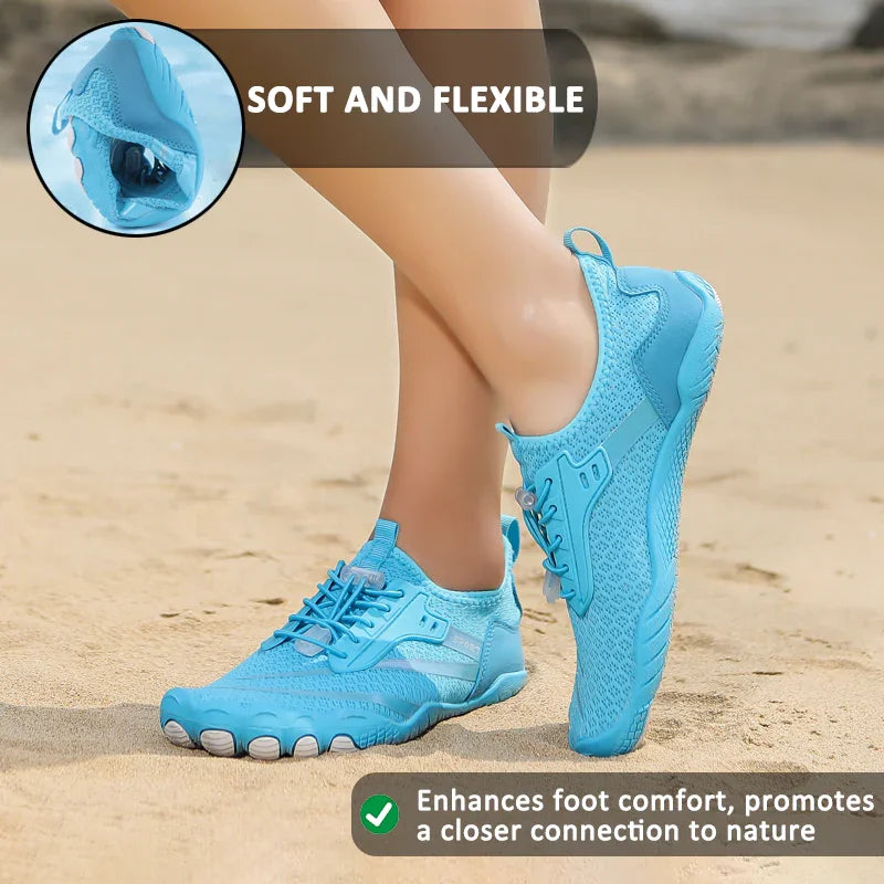 Outdoor Non-slip Swimming Water Shoe Hiking Five-finger Barefoot Shoes ...