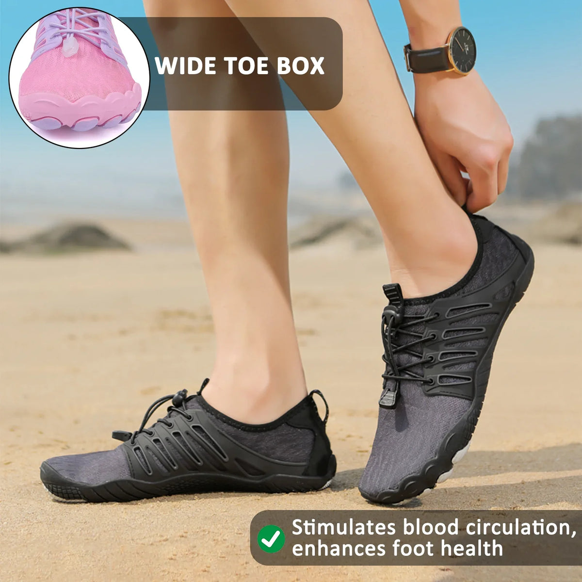 Outdoor Beach Shoes Five-finger Swimming/Diving/Wading/River Tracking ...