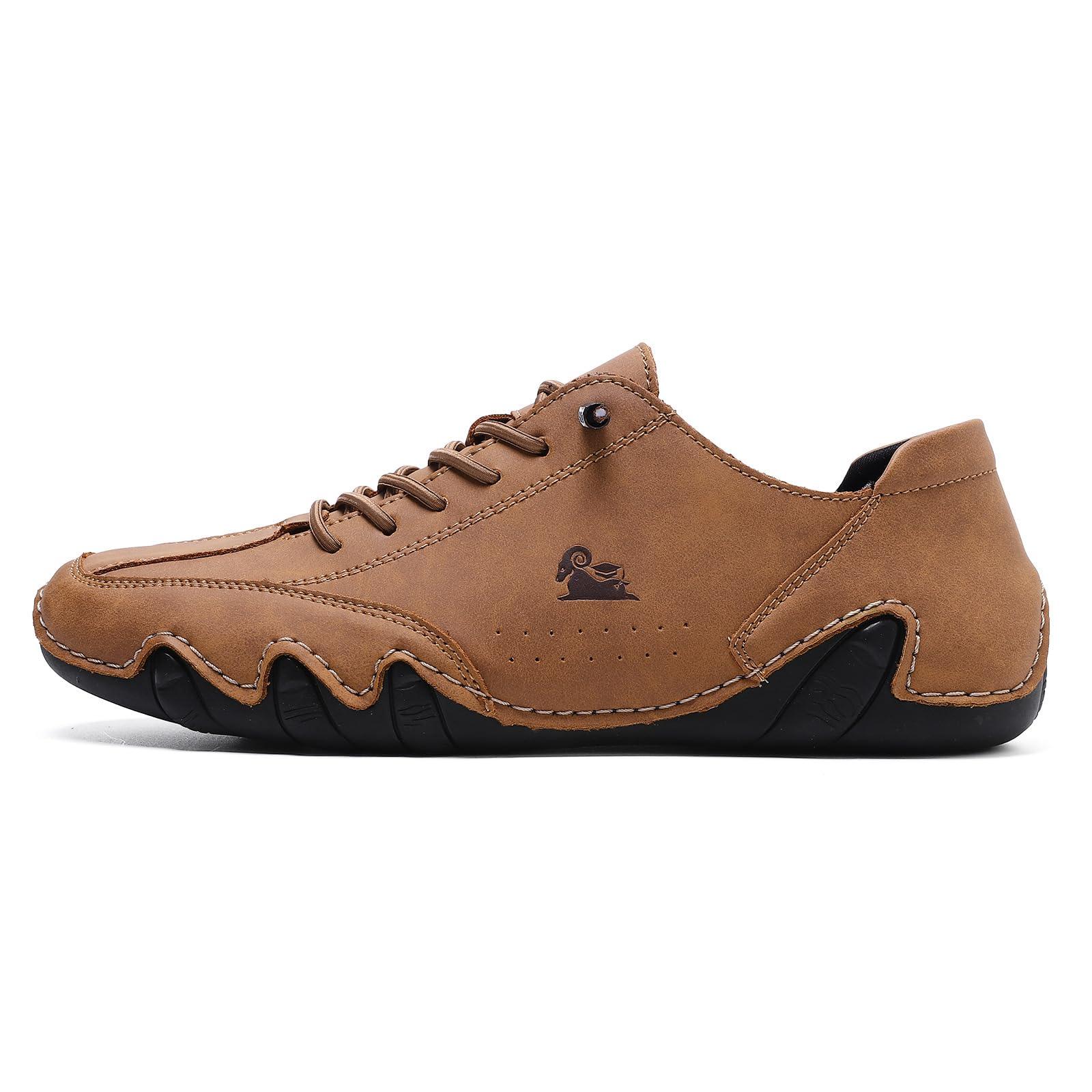 Kaegreel Handmade Beck Shoes Waterproof Leather Sneakers Non-Slip ...