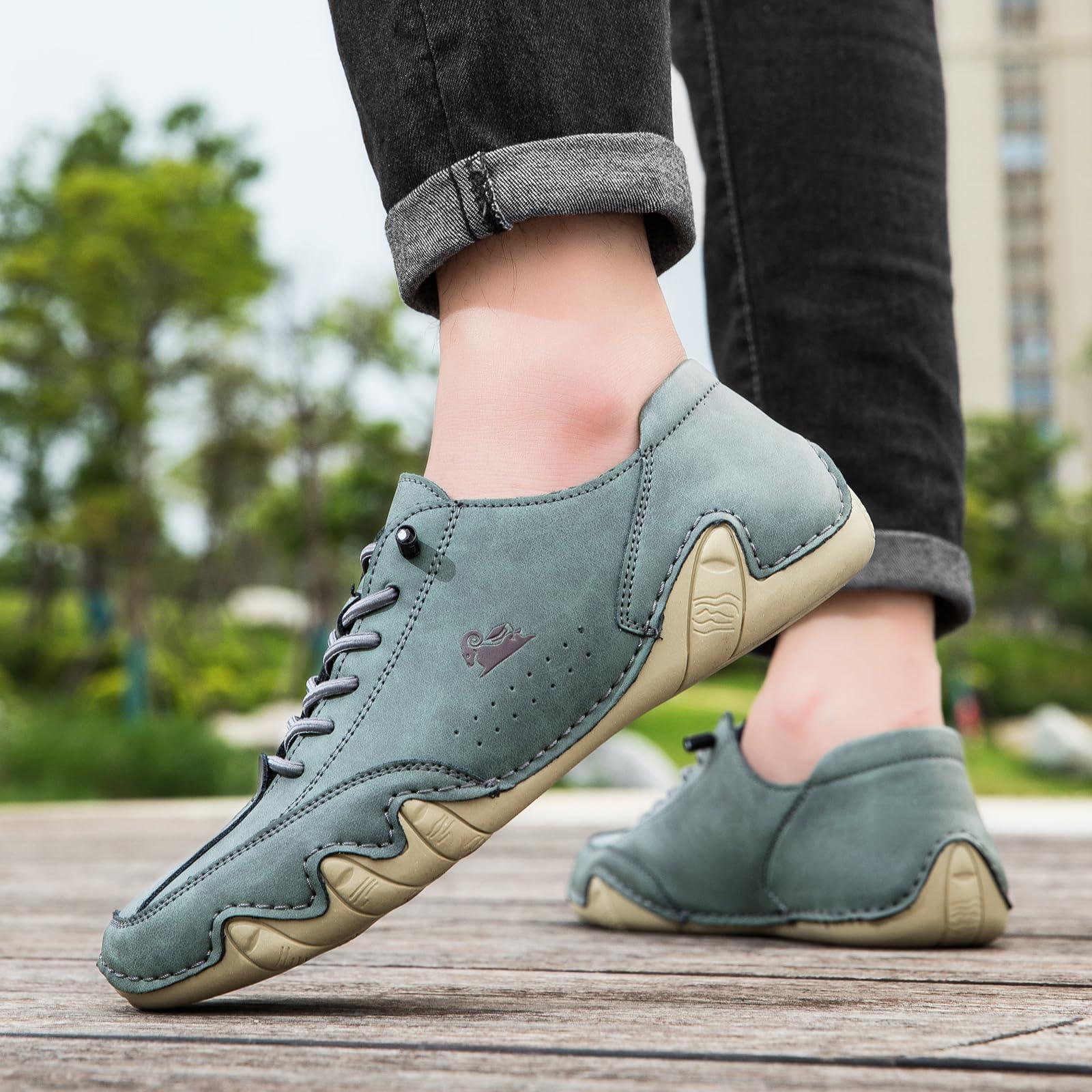 Kaegreel Handmade Beck Shoes Waterproof Leather Sneakers Non-Slip ...