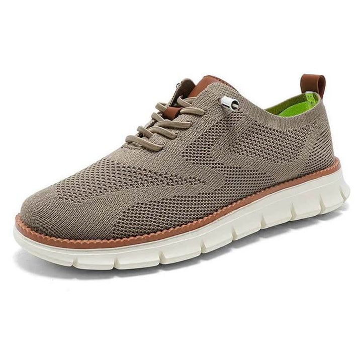Men's Lightweight Lace-up Casual Breathable Flying Woven Loafers Shoes ...