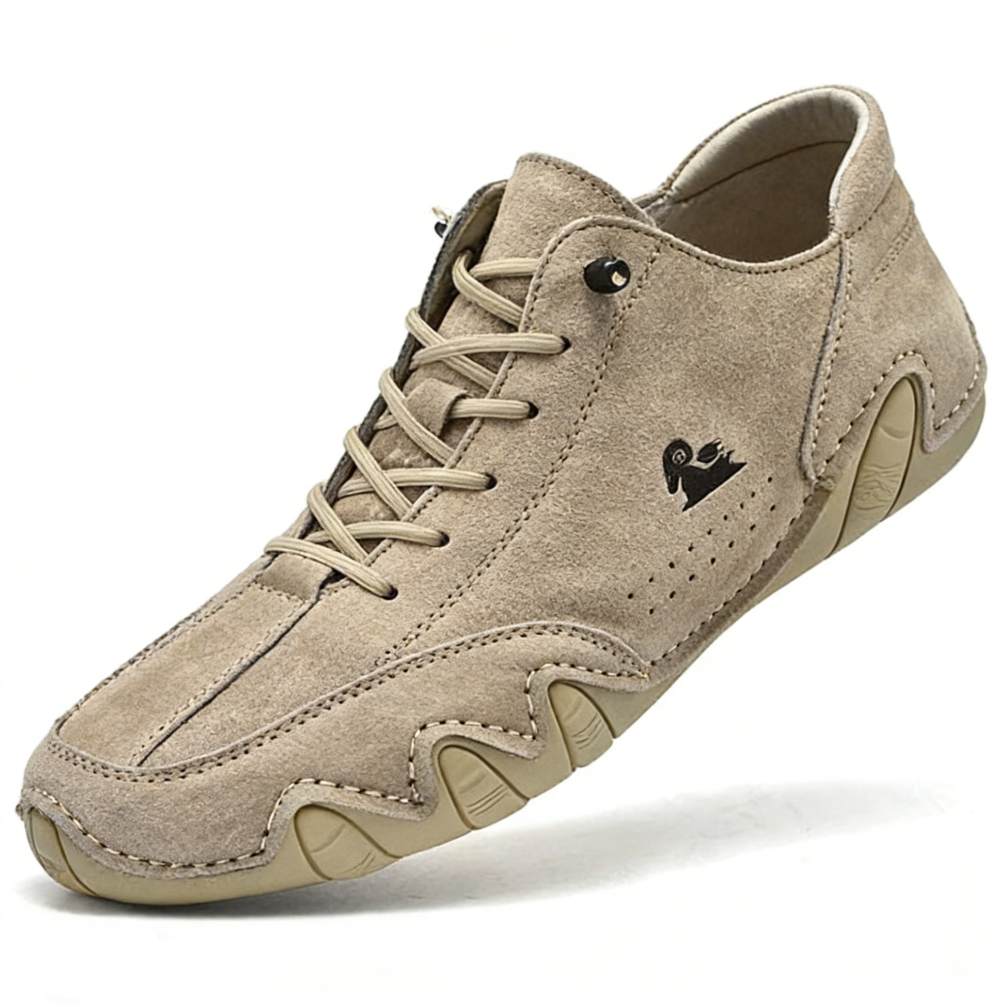Kaegreel Handmade Velcro Suede Beck Shoe Waterproof Leather Breathable ...